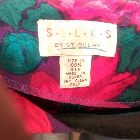 SILKS BY ST. GILLIAN | Tops | Silks By St Gillian Womens Floral Tunic ...